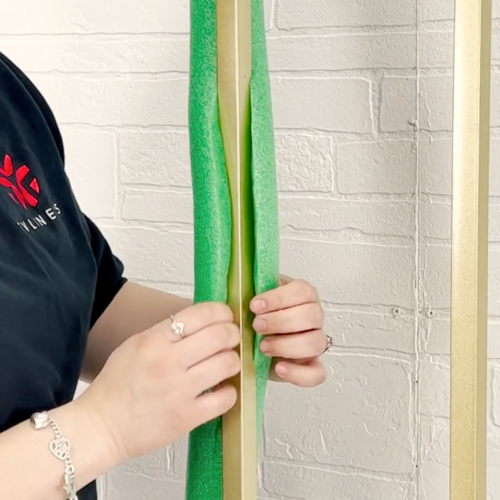 Affordable DIY Pool Noodle Floral Backdrop– CV Linens