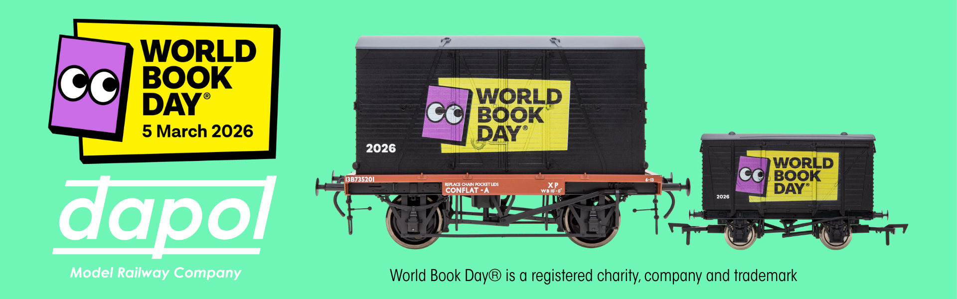 March UK Produced Wagons - World Book Day 2026– Dapol
