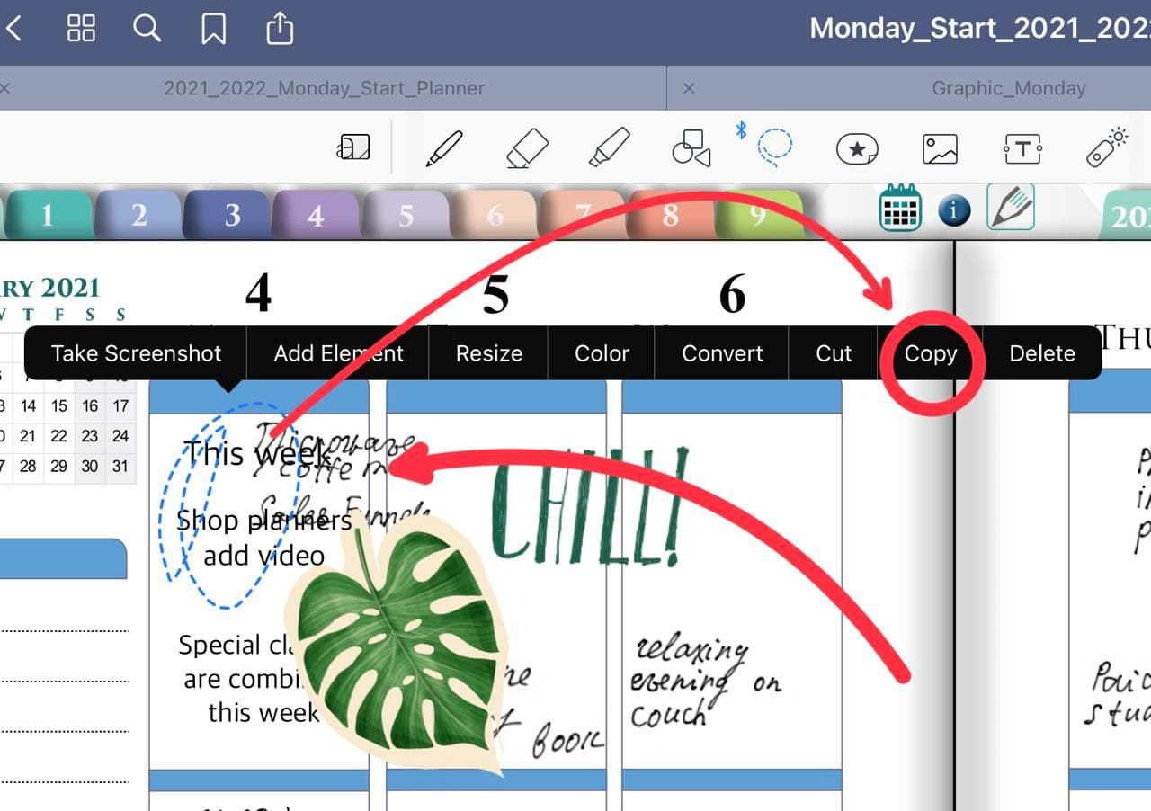 GoodNotes How To Copy And Paste Text Photo Notes IPad Planner