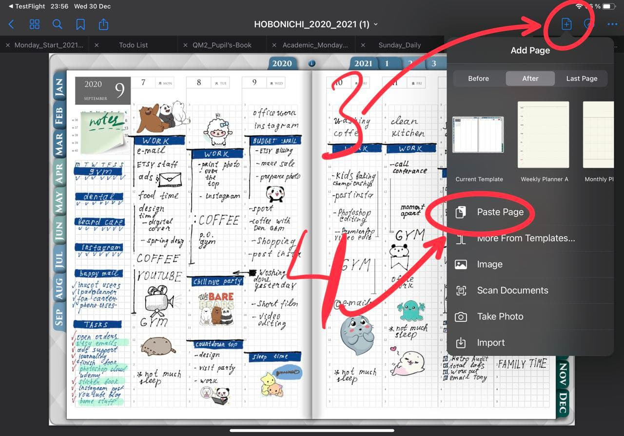 How To Copy A Page In GoodNotes 5 IPad Planner